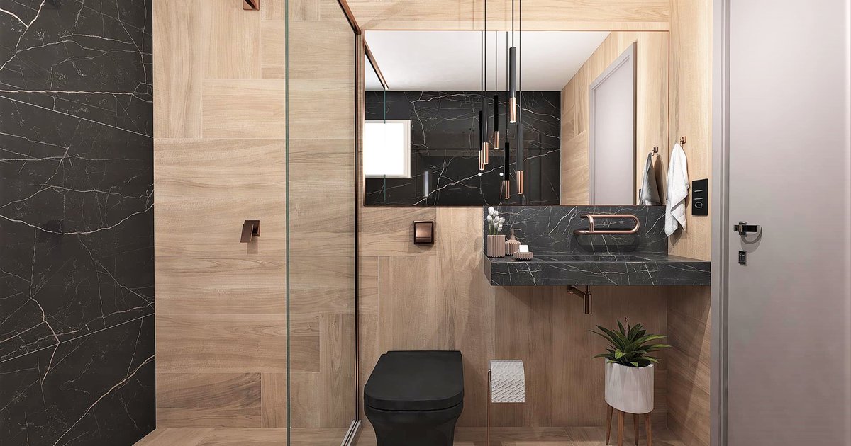 Archtrends Portobello - WC NERO VENATO E ARAUCARIA CLARA TOUCH - Archtrends