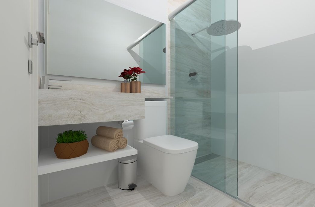 Archtrends Portobello - Banheiro Travertino - Archtrends